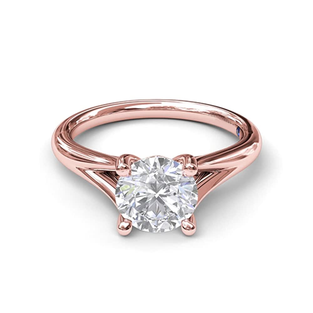 Rose Gold Solitaire Engagement Band | Temple & Grace NZ