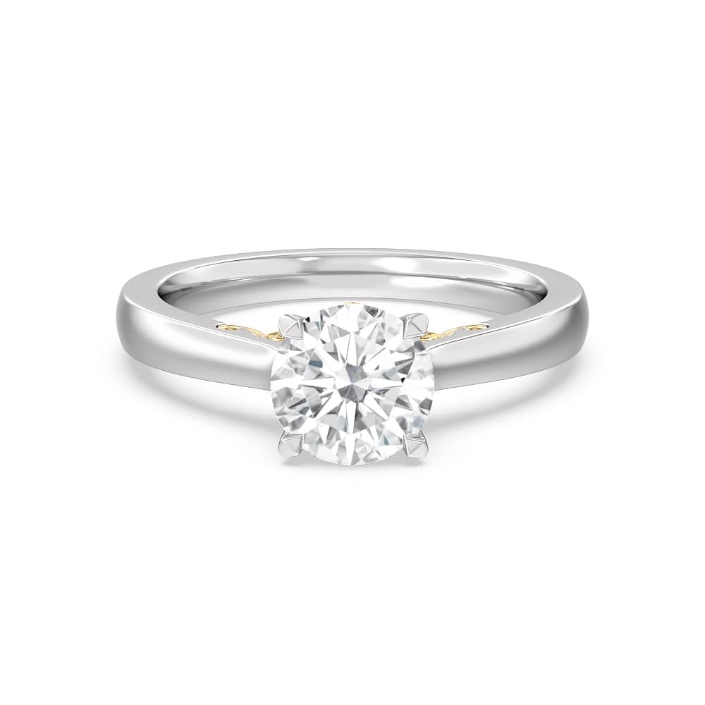Womens Lab Diamond Engagement Ring With Hidden Stone | Temple & Grace UK