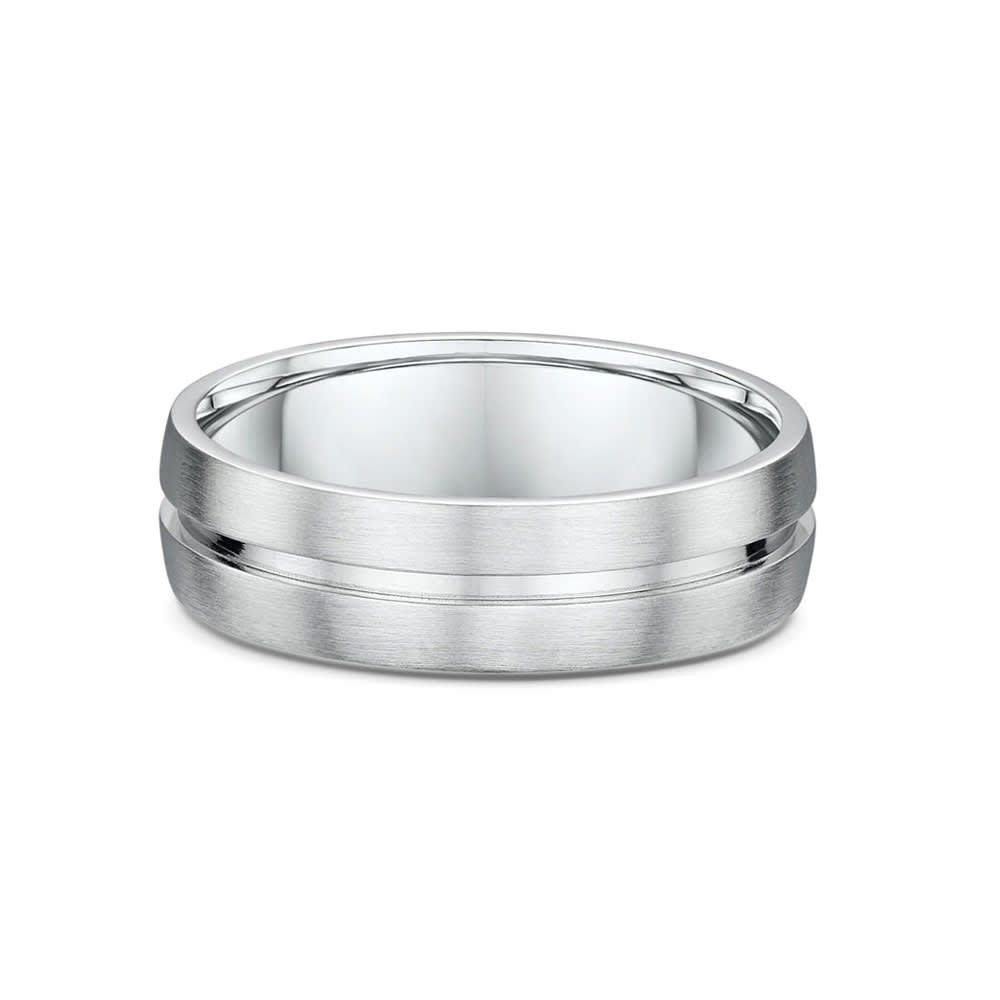6mm Grooved Mens Wedding Ring | Temple & Grace Thailand
