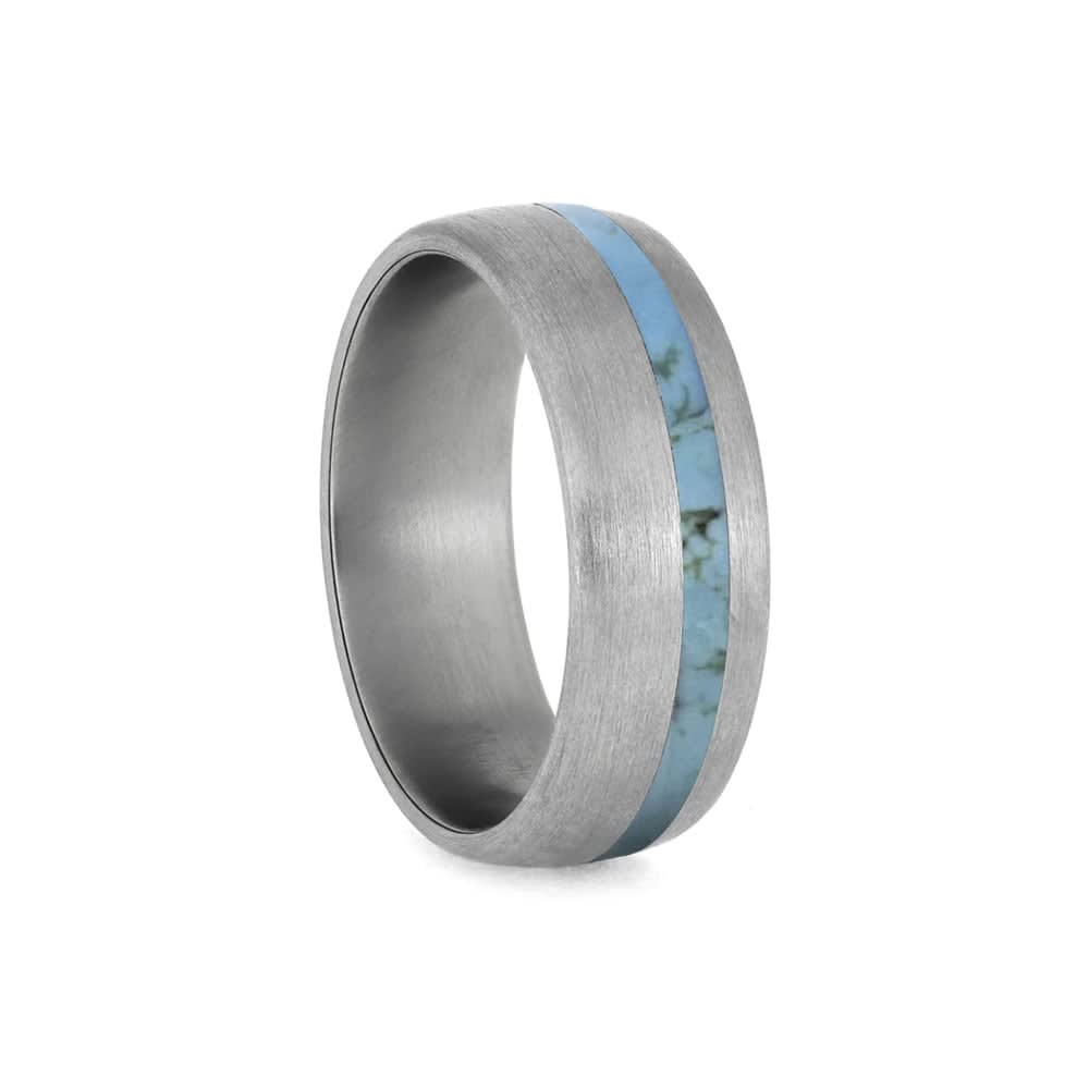 Turquoise With Brushed Titanium | Temple & Grace NZ