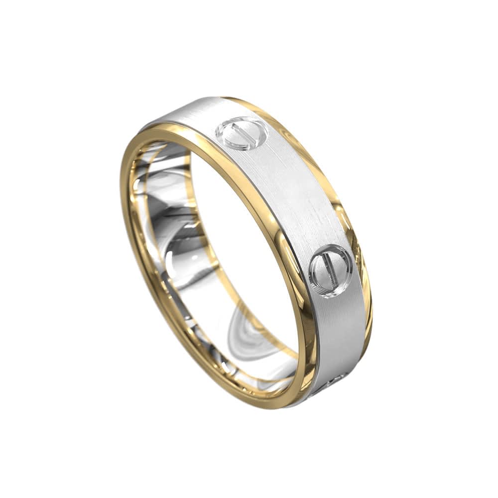 Two Tone Mens Ring 5002 Temple Grace AU