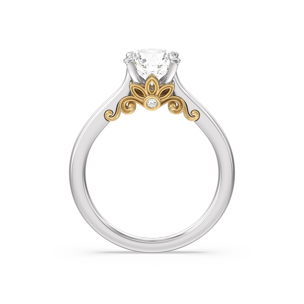 Womens Lab Diamond Engagement Ring With Hidden Stone | Temple & Grace UK