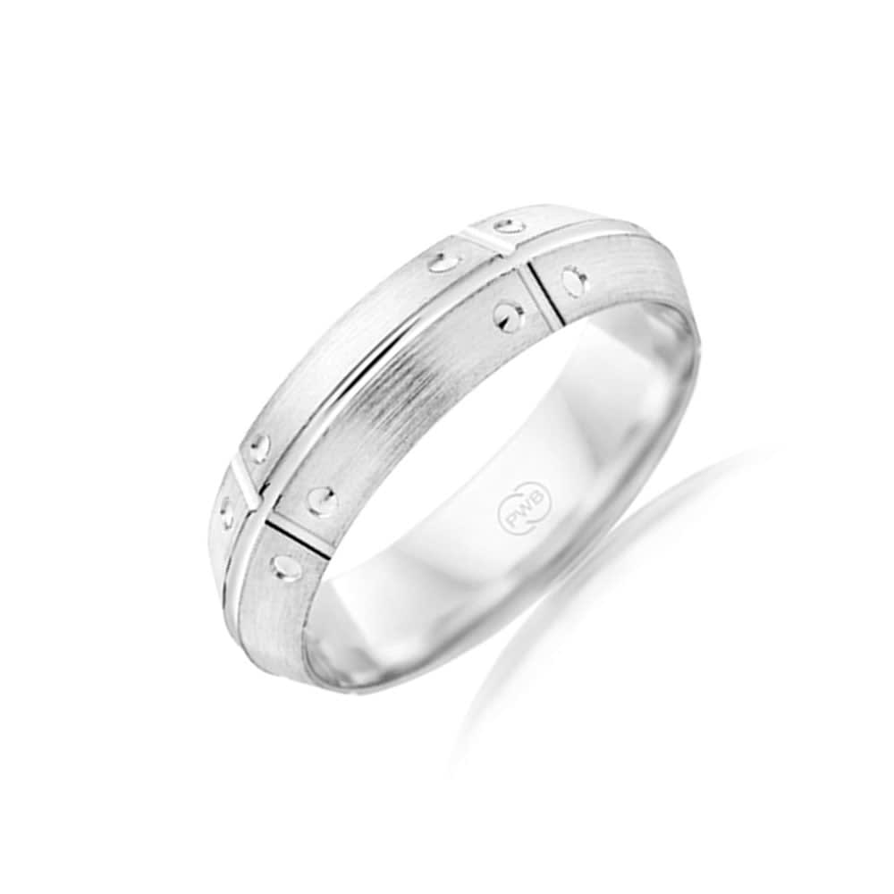 Knife Edged Grooved Wedding Ring | Temple & Grace AU